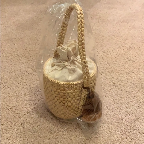 Bags | Nwt Woven Bucket Bag | Poshmark